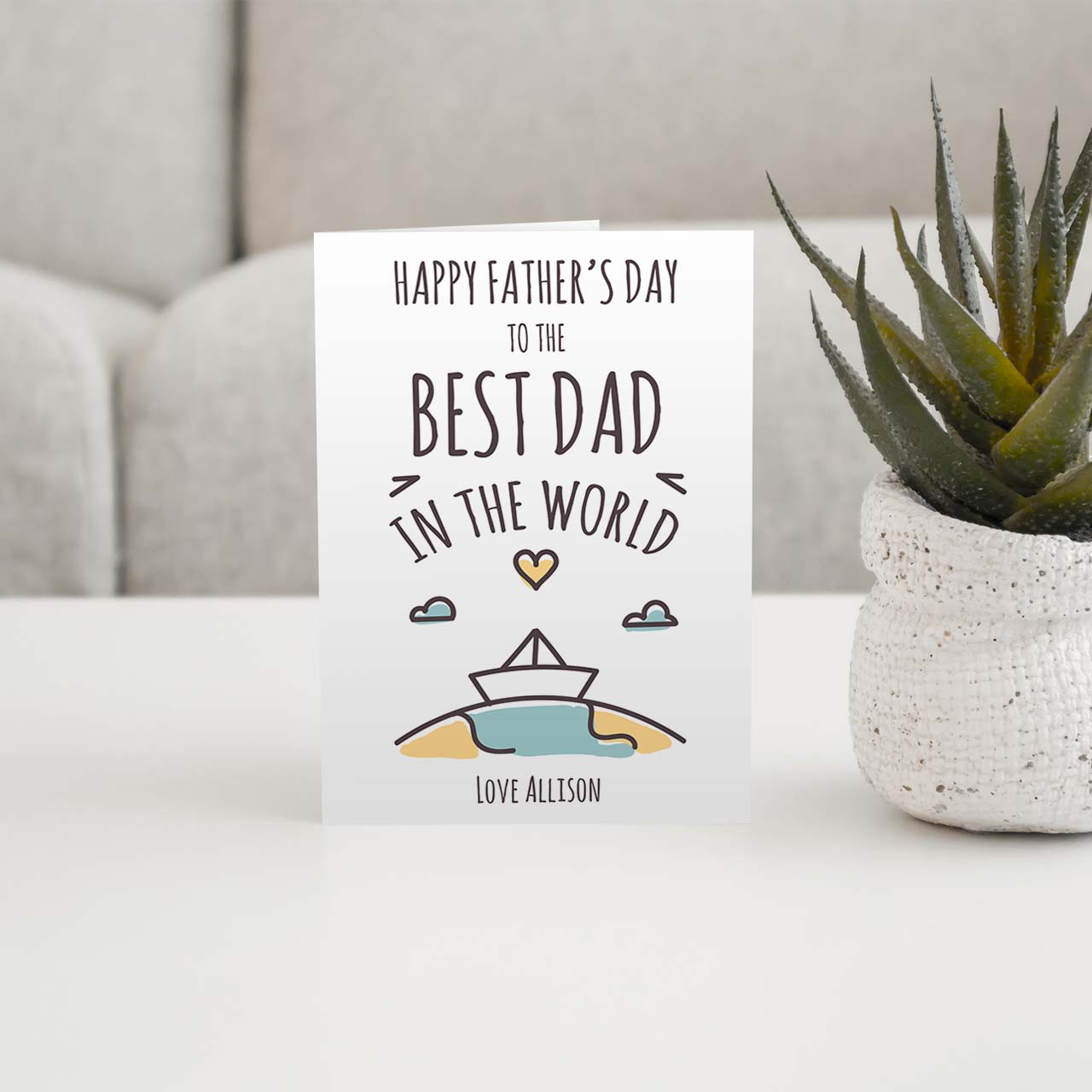 Worlds Best Dad Card