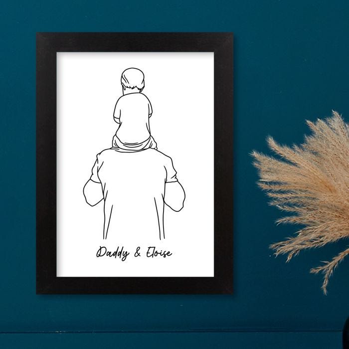 Father Illustration Print & Frame Colchester | Snappy Snaps