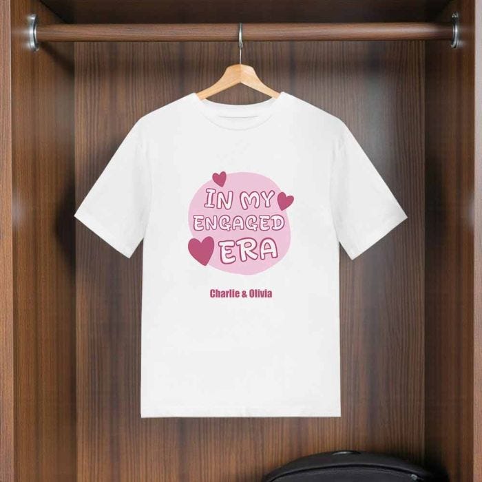 Personalised Engagement T‑Shirt Crouch End | Snappy Snaps