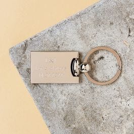 Rectangle Text Metal Keyring St John's Wood | Snappy Snaps