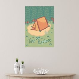 "Time to Explore" Camping Art Print Staines | Snappy Snaps