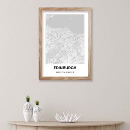 Edinburgh City Map Art Print Clacton | Snappy Snaps