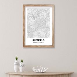 Sheffield City Map Art Print Mayfair | Snappy Snaps