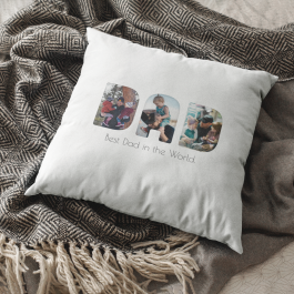 Dad Personalised Photo Cushion (16") Bristol | Snappy Snaps