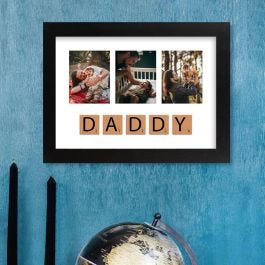 Daddy Letter Tiles Harriet Print and Frame Lewisham | Snappy Snaps