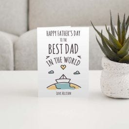 Best Dad in the World A5 Card Lewisham | Snappy Snaps