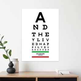 Eye Chart Poster Cambridge | Snappy Snaps