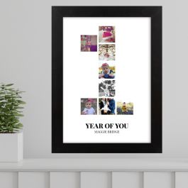 1 Photo Collage 1st Birthday Print & Frame Forestside | Snappy Snaps