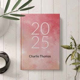 Pink Watercolour Personalised Diary King's Lynn | Snappy Snaps