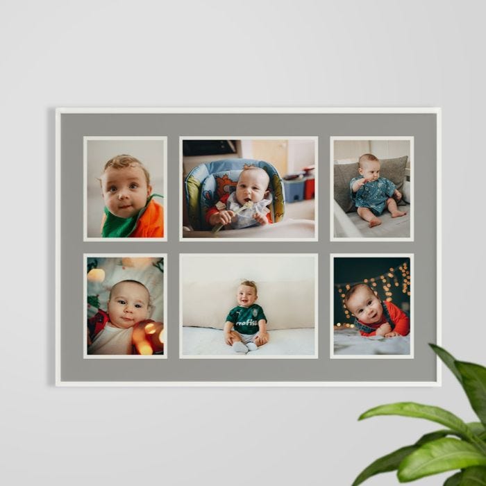 6 Image Grey Border Landscape Collage Bromley | Snappy Snaps
